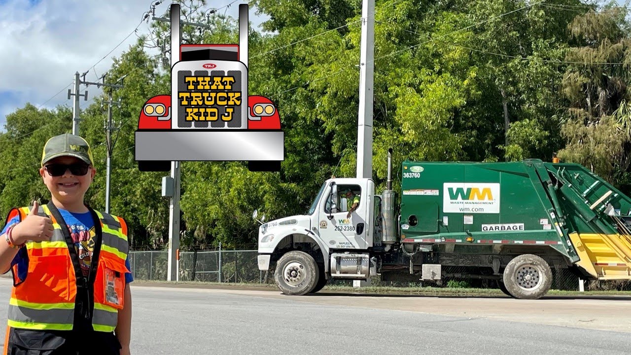 NEW Waste Management Garbage Truck compilation Florida and California ...