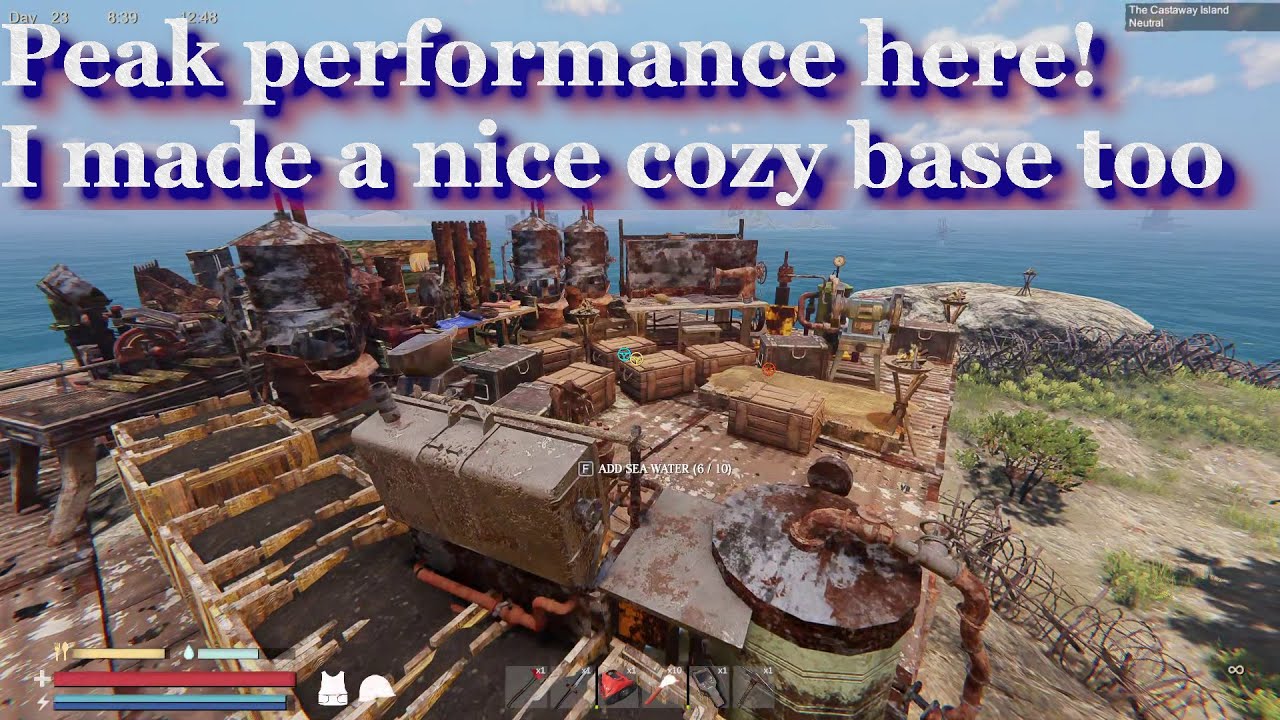 Sunkenland - Base building tips - Peak efficiency - Castaway island ...