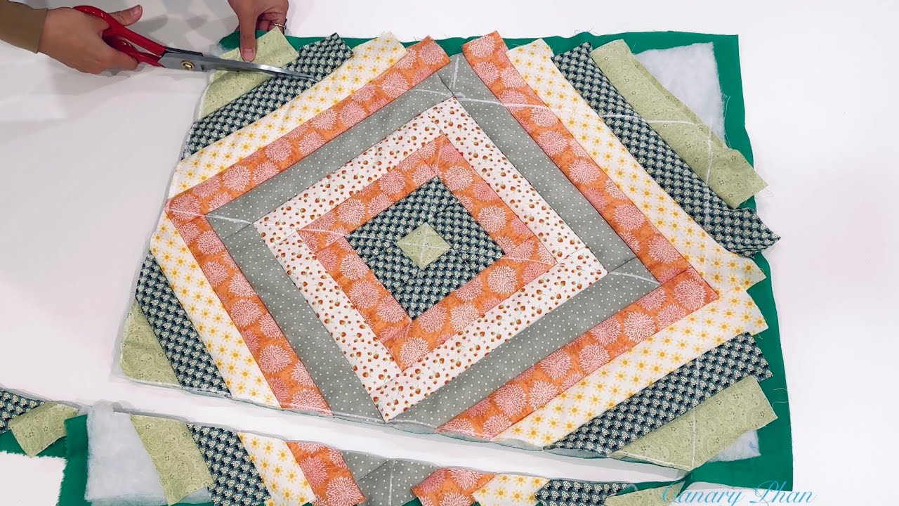 An easy sewing project from scrap fabric | Patchwork for beginners ...