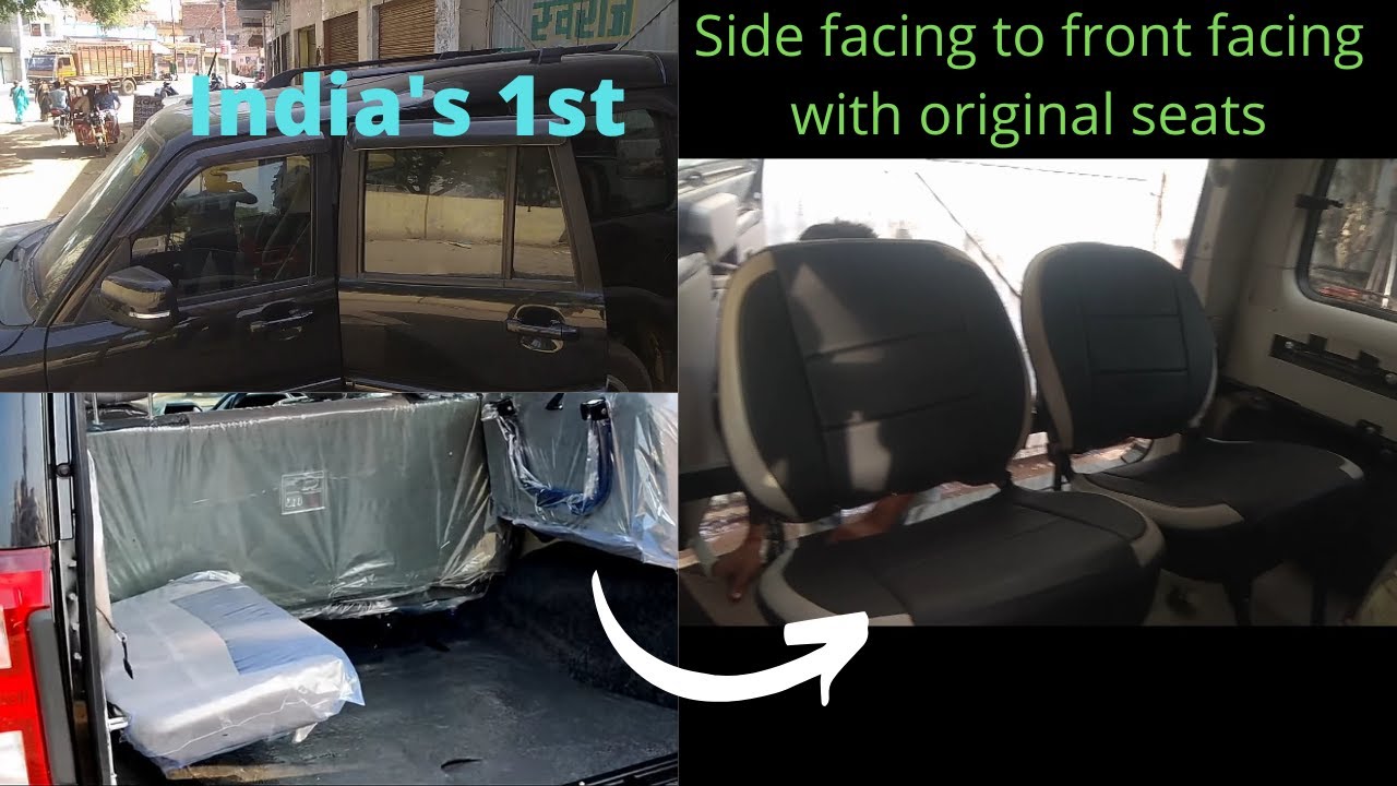 Scorpio's rear seat problem resolved ☺️|| Now,enjoy with front facing ...