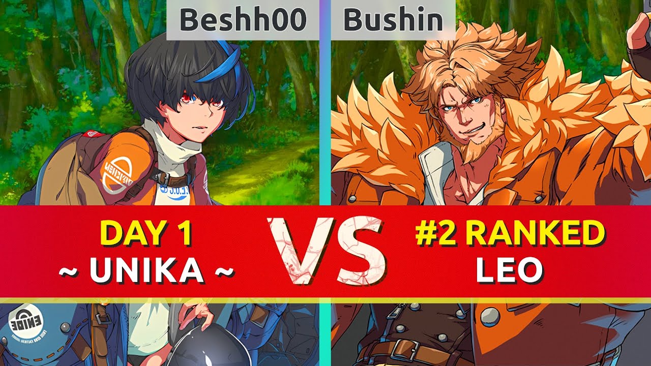 GGST Beshh00 (Day 1 Unika) vs Bushin (#2 Ranked Leo). Gameplay - YouTube