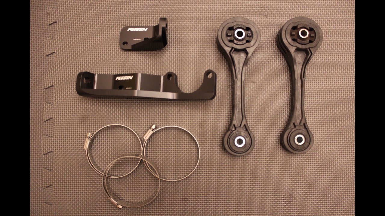2015+ WRX STI Perrin Pitch Stop Mount Brace Install Tips - YouTube