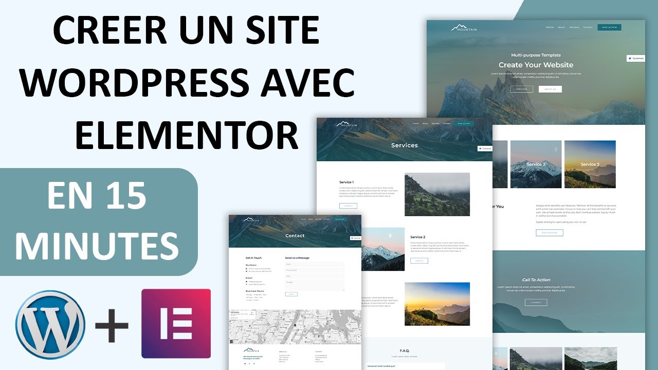 Comment créer un site wordpress avec Elementor en 15 minutes ! (2023 ...