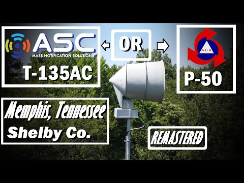 ACA P-50/ASC T-135AC Siren Test - Memphis, TN [Remastered] - YouTube