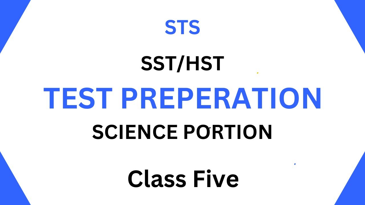 Science Portion Class Five Complete Solved MCQ's | SST/HST Test ...
