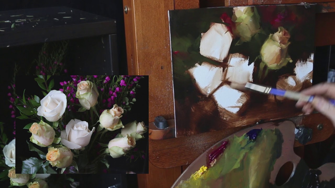 Excerpt from Alla Prima Oil Painting: Painting Roses Course - Sadie ...