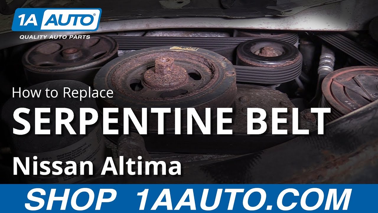 How To Replace Serpentine Belt 06 12 Nissan Altima YouTube How To Replace Serpentine Belt 06 12 Nissan Altima YouTube