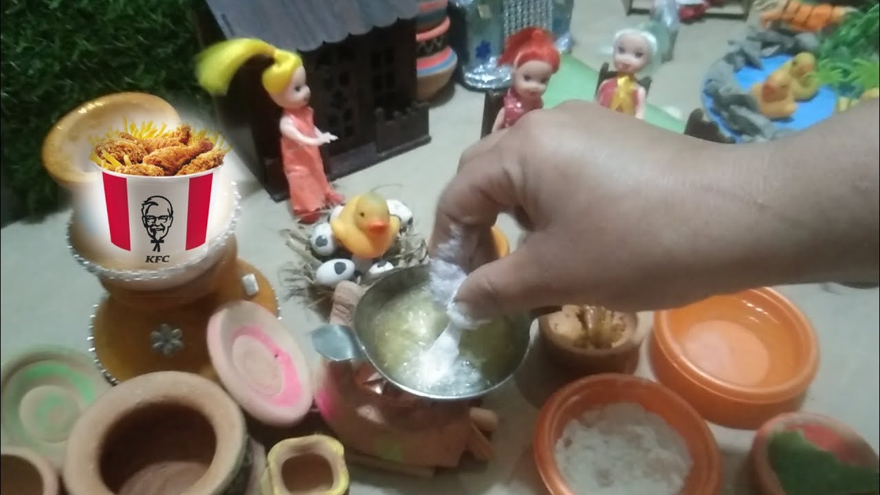 miniature KFC chicken | KFC small pieces| miniature KFC fried chicken ...