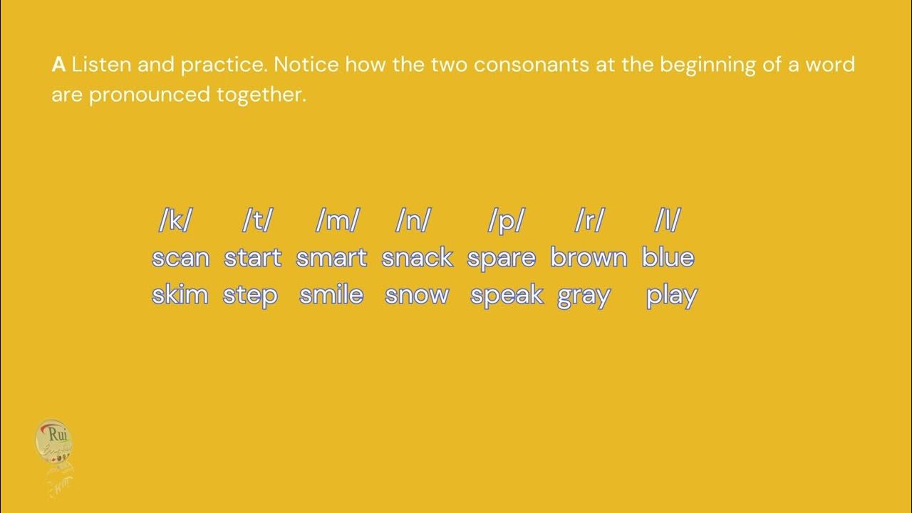 Irish PRONUNCIATION Consonant clusters - YouTube