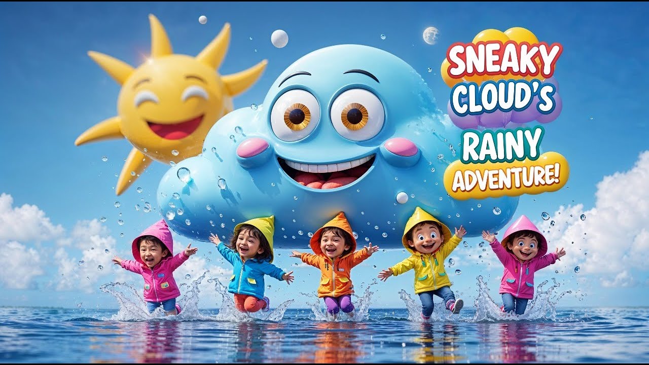Rainy Day Adventure |The Sneaky Little Cloud|Fun Weather Kids Rhyme ...