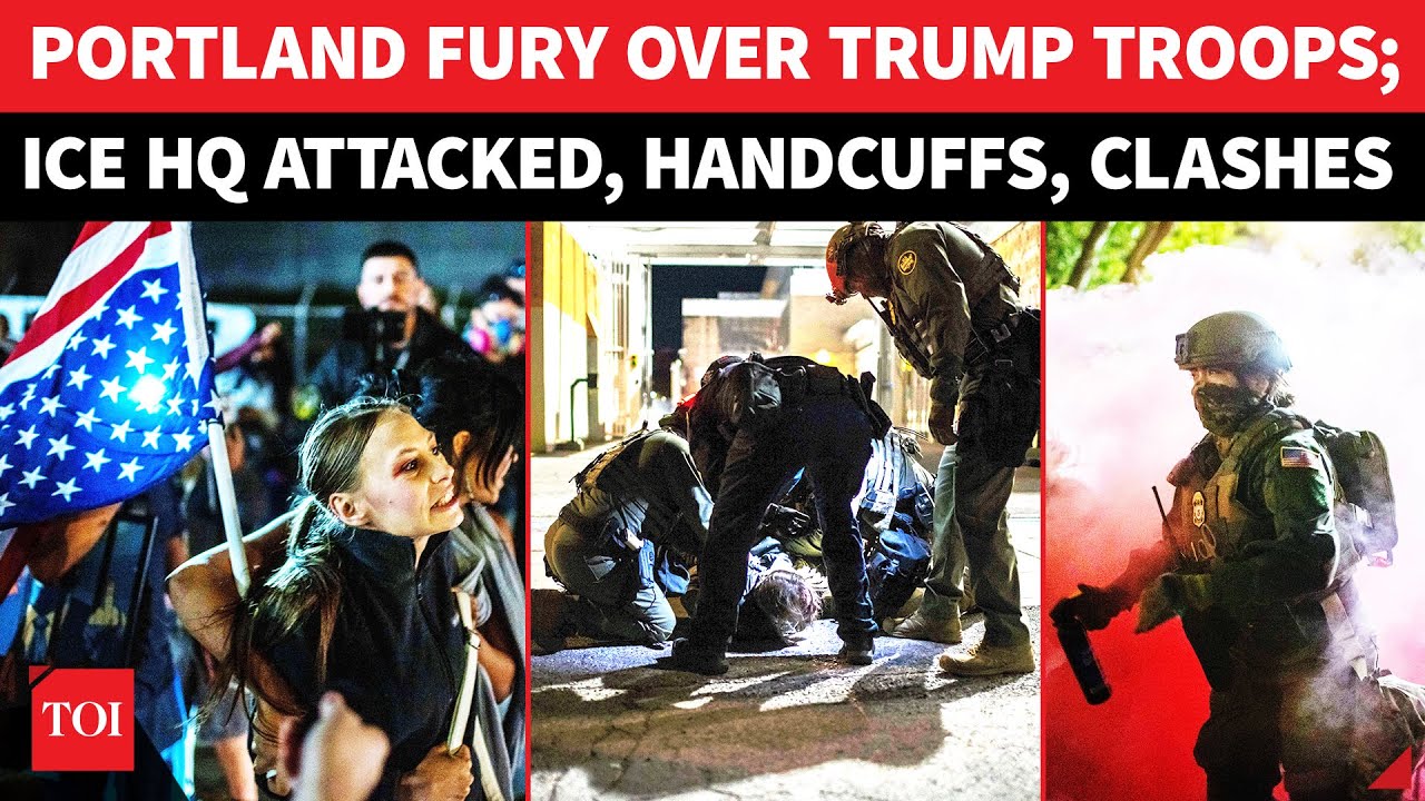 Portland Burns: ICE Facility Attacked, Clashes As Trump Defies Court ...