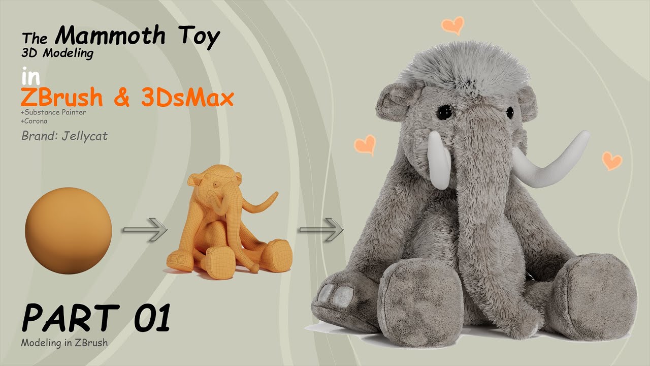 How to Creating a Mammoth Toy: 3D Modeling Tutorial with ZBrush and ...