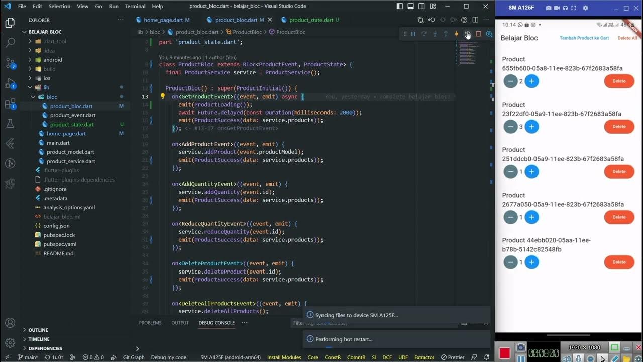 Mastering Flutter Bloc Equatable Dan Copywith Youtube
