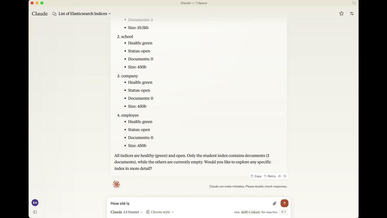 elasticsearch mcp server in action - YouTube