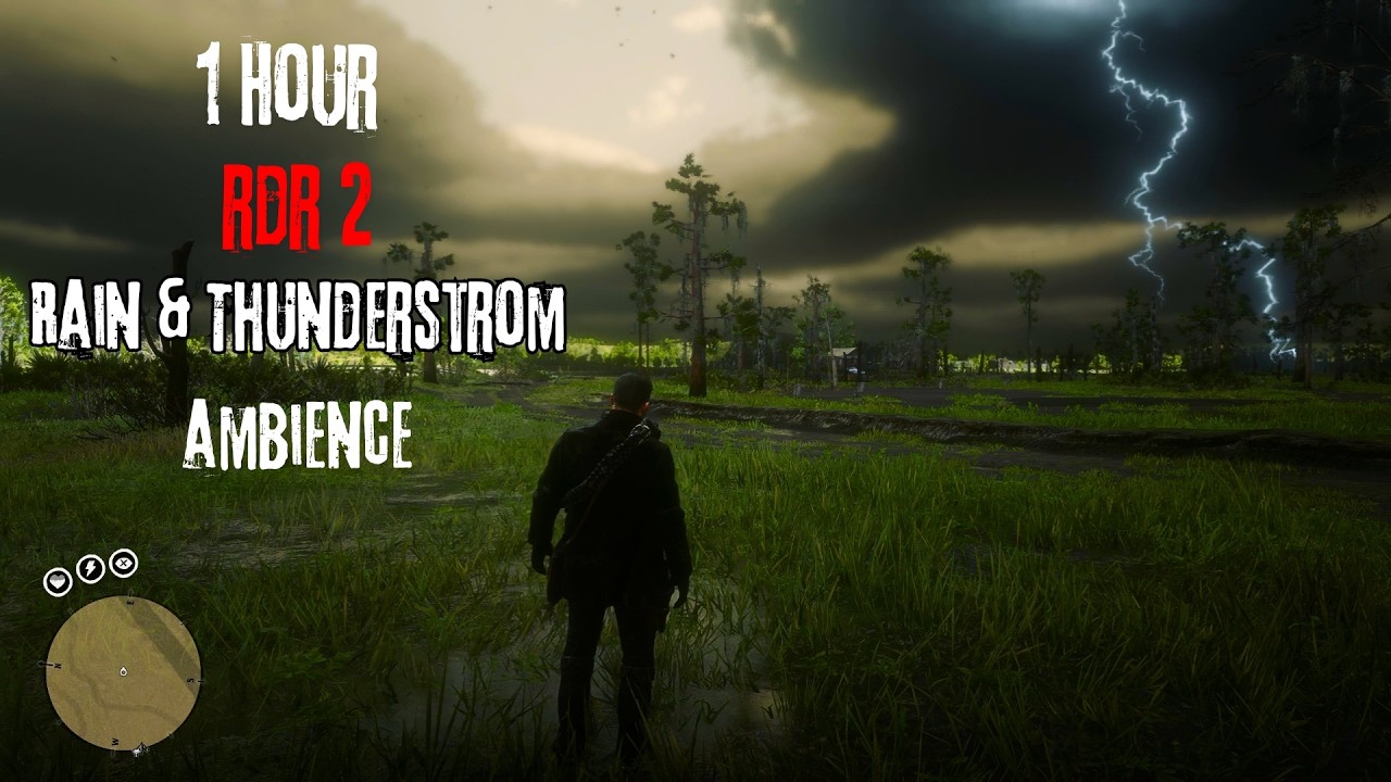 1 Hour of RDR2 Rain & Thunderstorm Ambience | Relax & Sleep Like Arthur ...