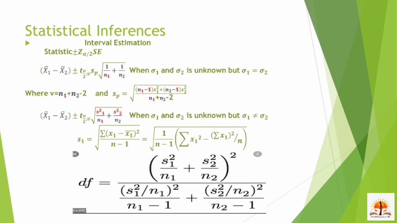 Statistical Inferences | Two Population means | Hypothesis Testing ...