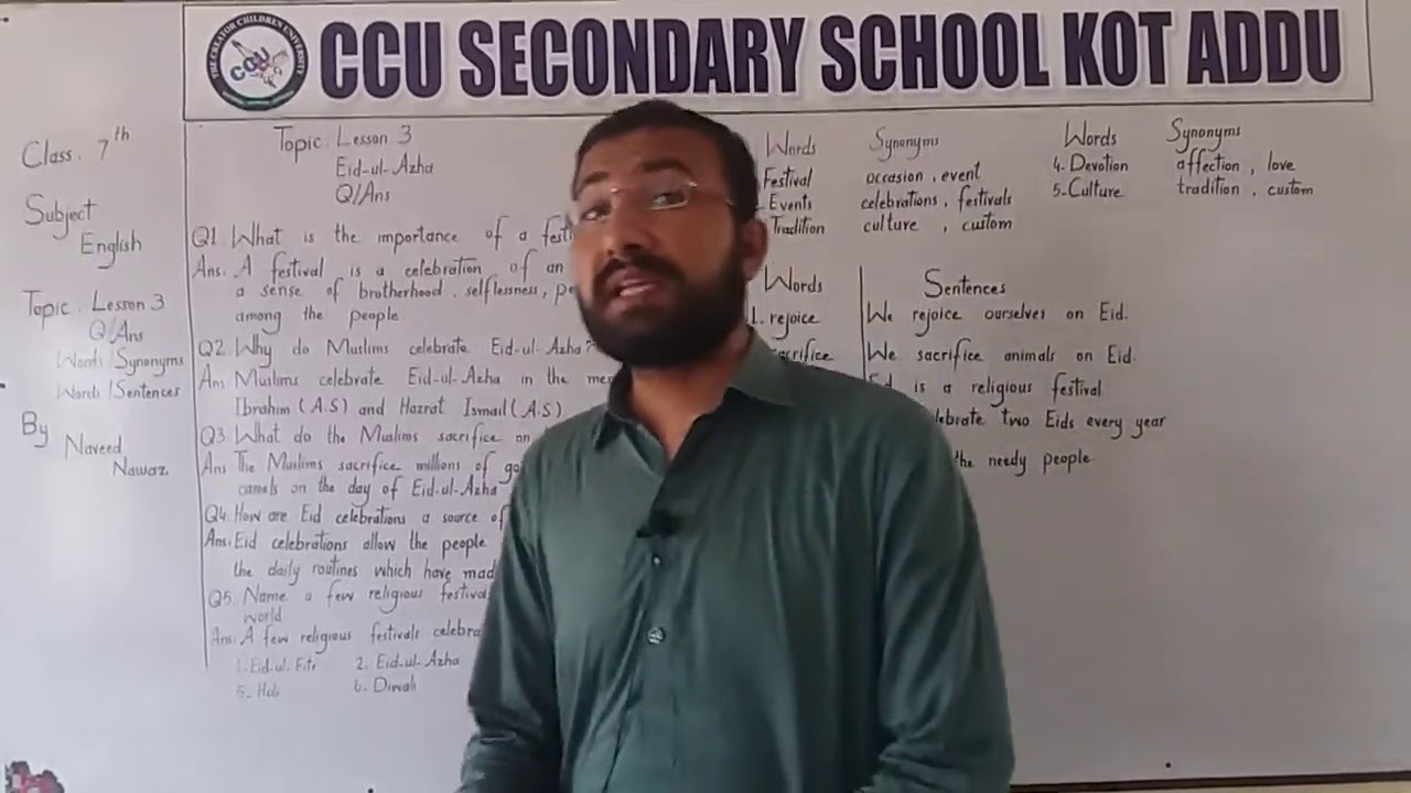 7th-english-unit-3-q-a-word-sentences-synonyms-by-naveed-nawaz-youtube