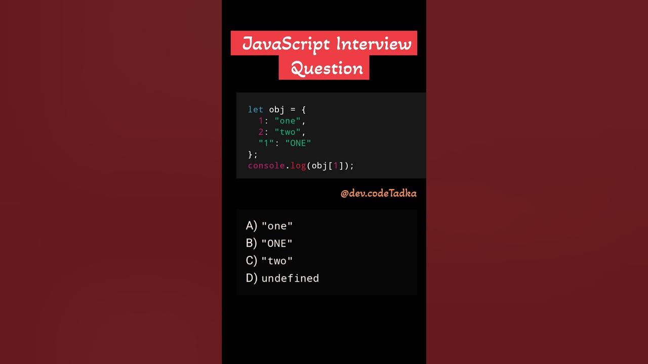 #032 JS Object Methods: Interview Qs! #LearnJavaScript #Keyboard #shortsfeed #coading - YouTube