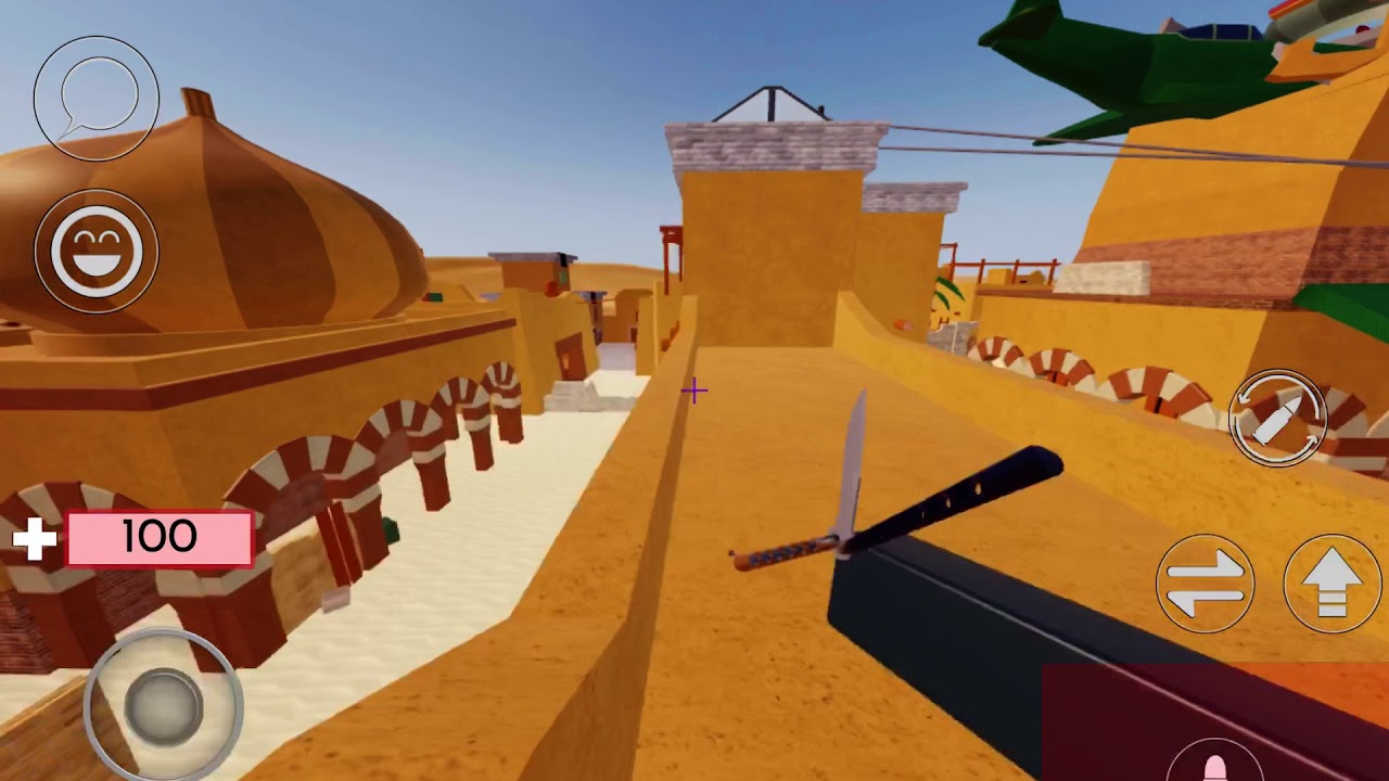 (Roblox Arsenal) (Secret spot in Sandtown Map) - YouTube