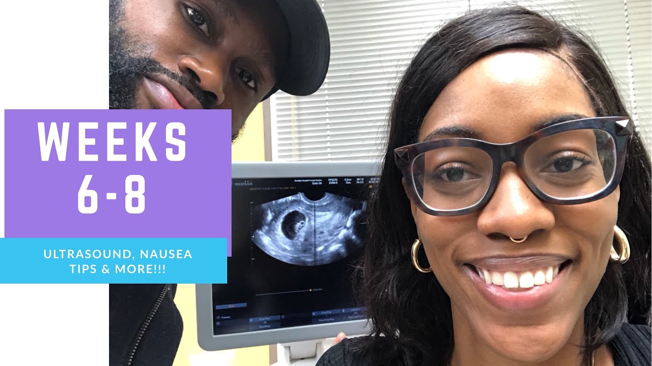 6 -8 Weeks Pregnant | First Ultrasound, Cramping, Urination | Tina Roe ...