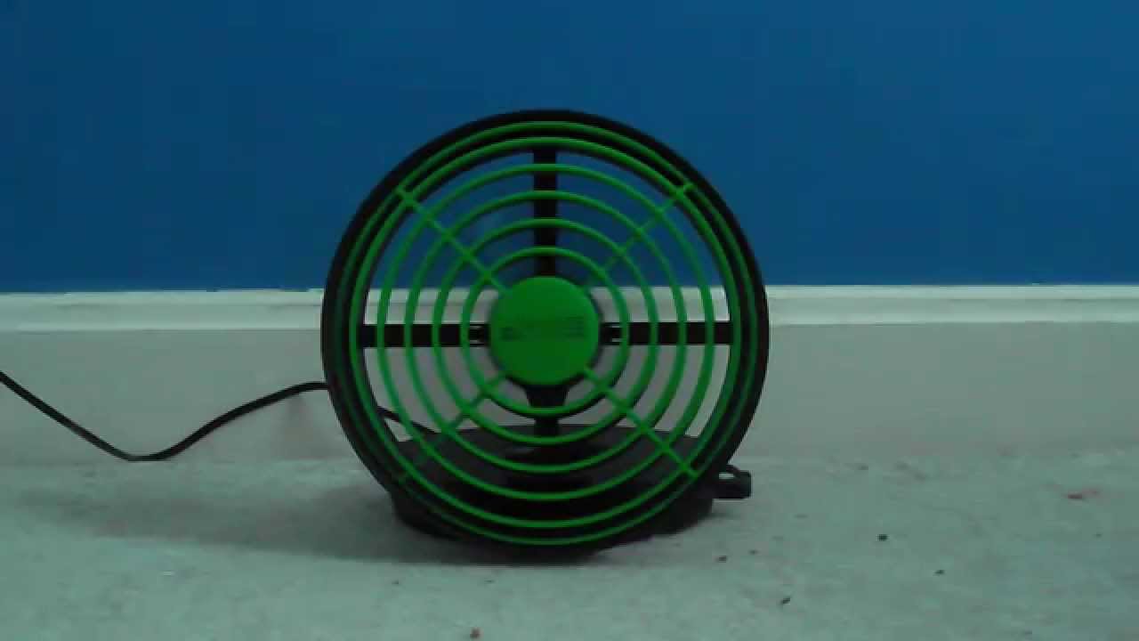Living Solutions folding USB Fan - YouTube