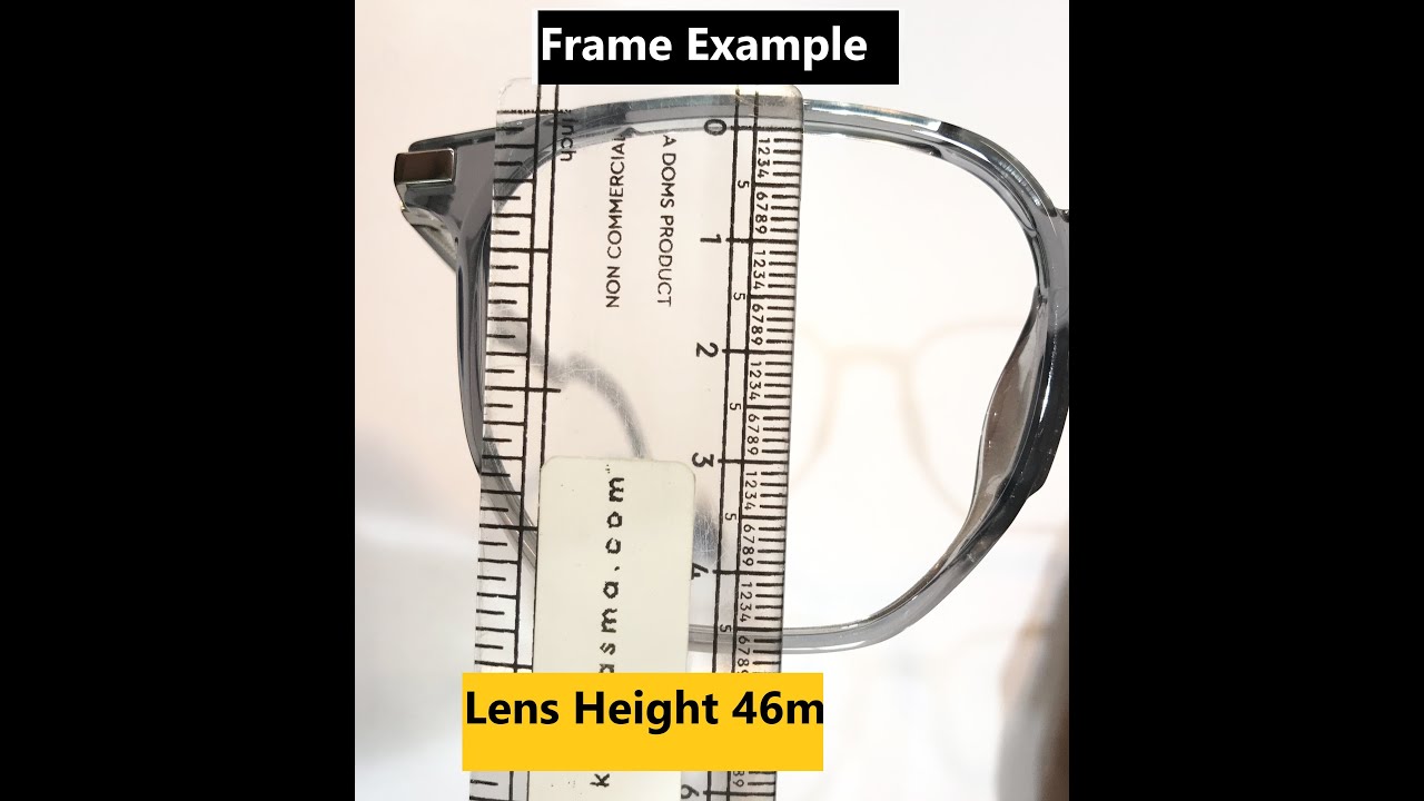 Eyeglass size guide chart LENS HEIGHT Akku ka chasma - YouTube