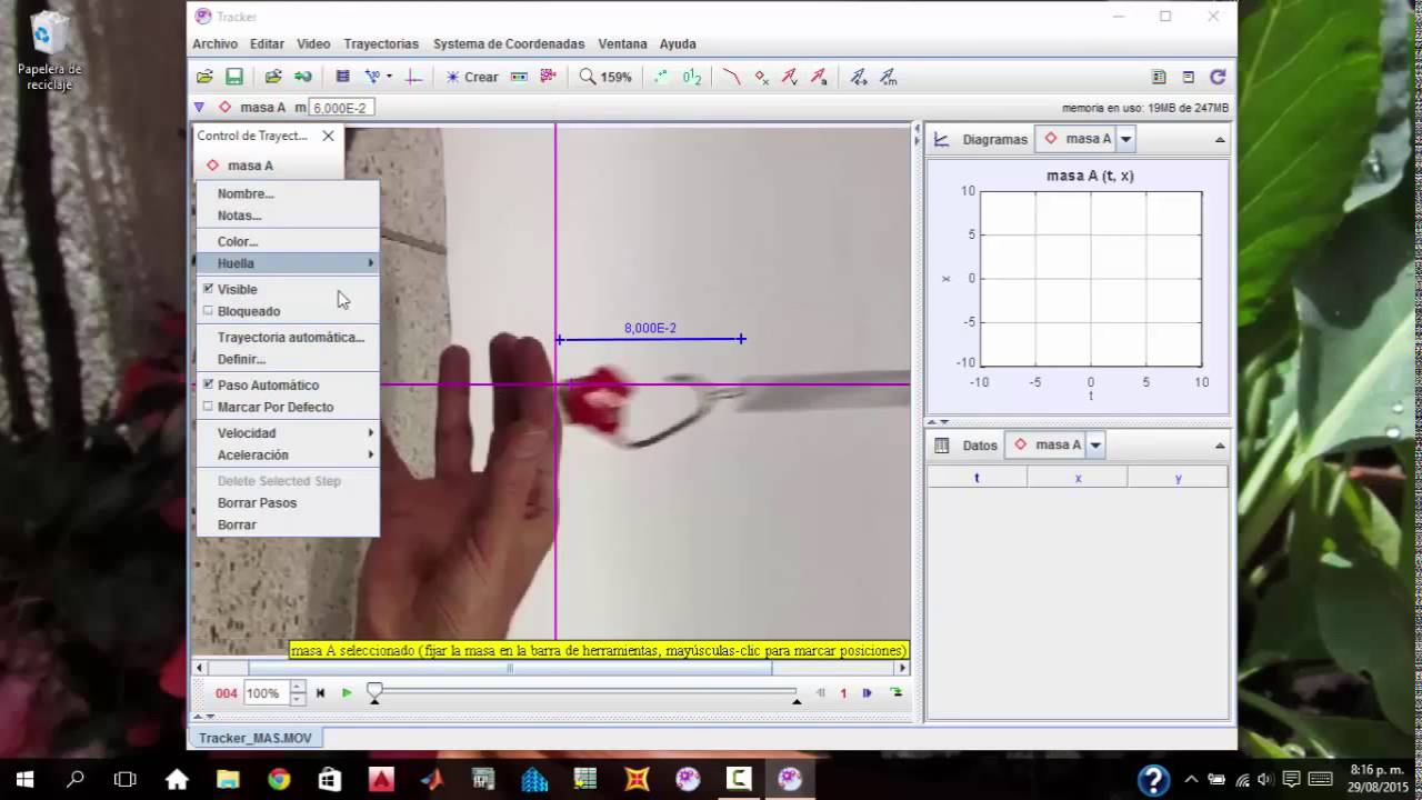Modelado Sistema Masa Resorte en Tracker Parte 1 - YouTube