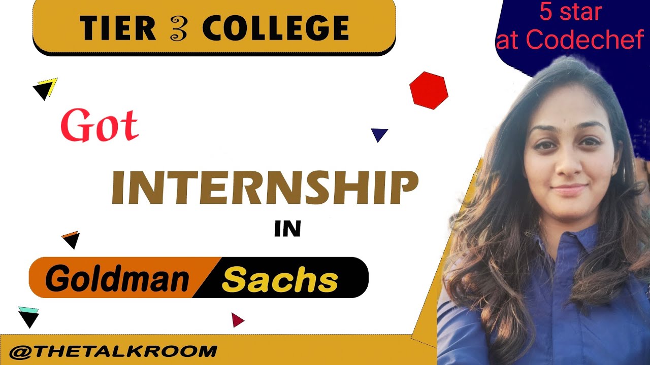 Tier 3 college to Goldman Sachs | Goldman Sachs Hiring process ...