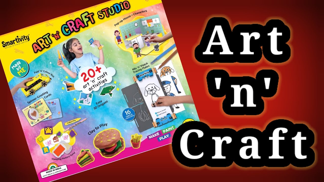 20 Creative Projects in One Box? | Smartivity Art & Craft Kit Unboxing ...