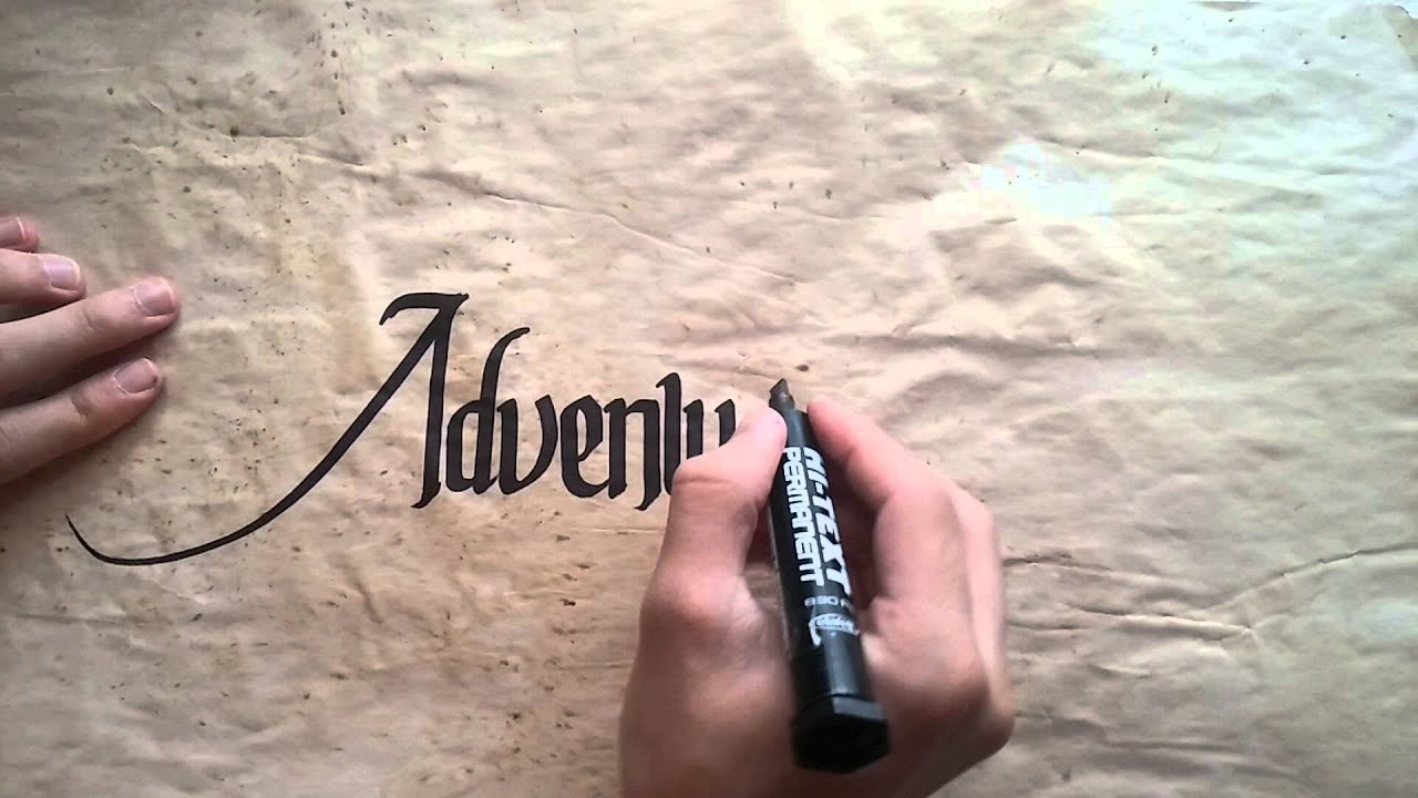 "Adventure"calligraphy - YouTube