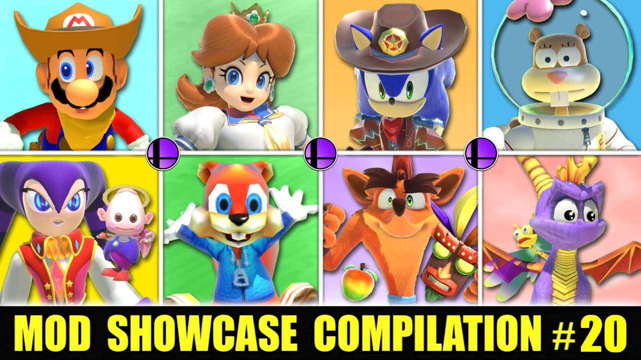40+ Mods for SMASH BROS ULTIMATE! (Compilation #20) - YouTube