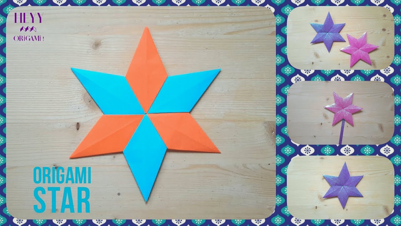 Origami Star-How to make paper origami star 1 - YouTube
