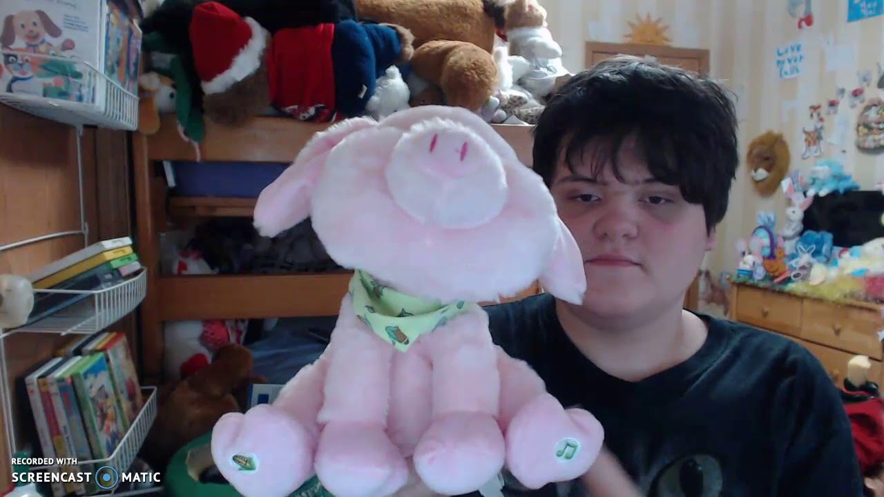 cuddle barn piper the pig - YouTube