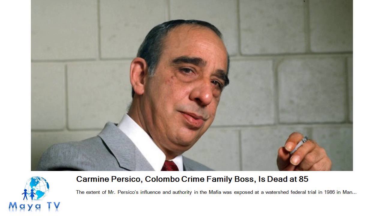 Carmine Persico, Colombo Crime Family Boss, Is Dead at 85 - YouTube