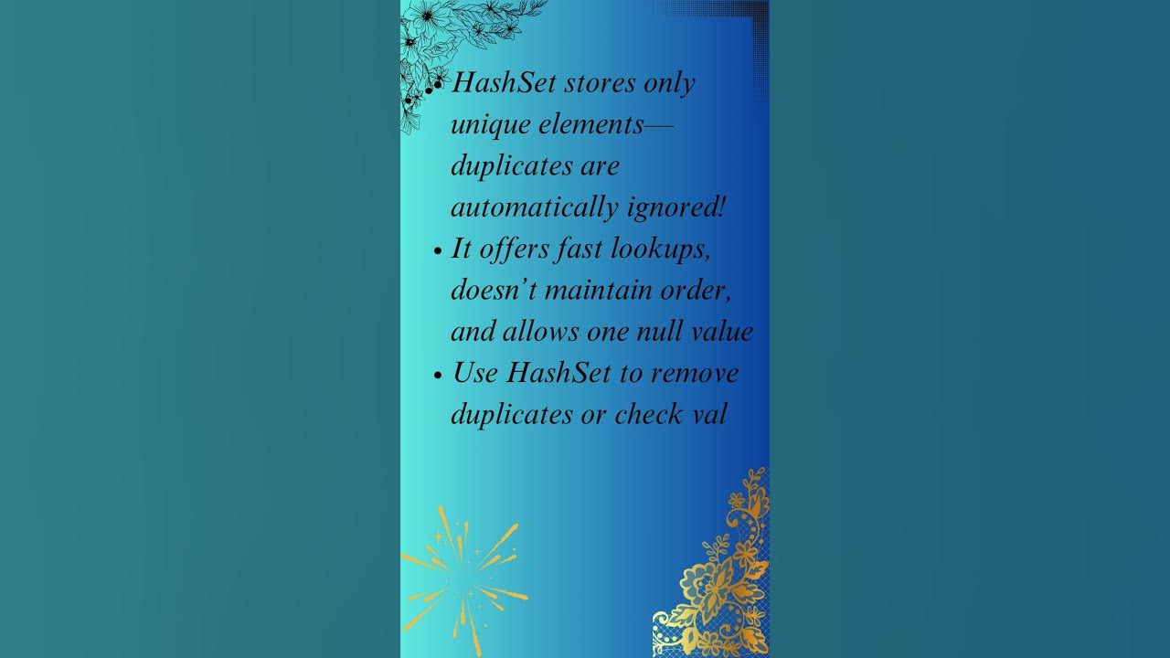 Java Shortsjavaprogramming Hashset In Java Fast And Unique 🔥 Youtube