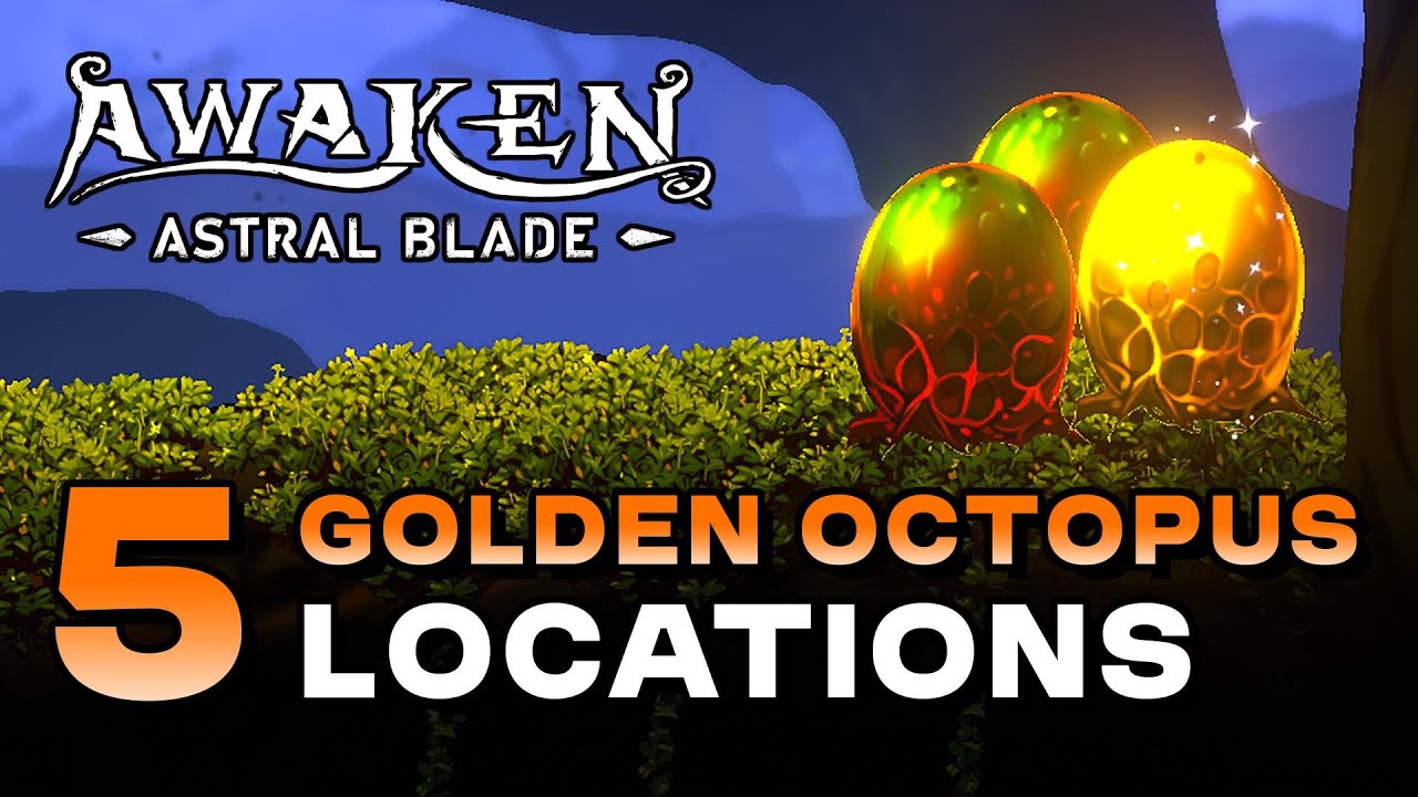Awaken: Astral Blade - All Golden Octopus Locations - YouTube