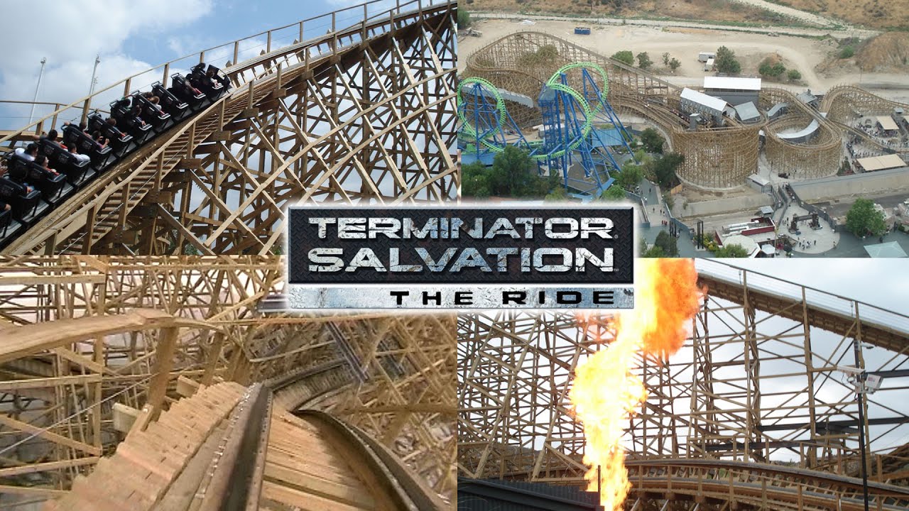 Terminator Salvation Classic Footage & POVs - Six Flags Magic Mountain ...