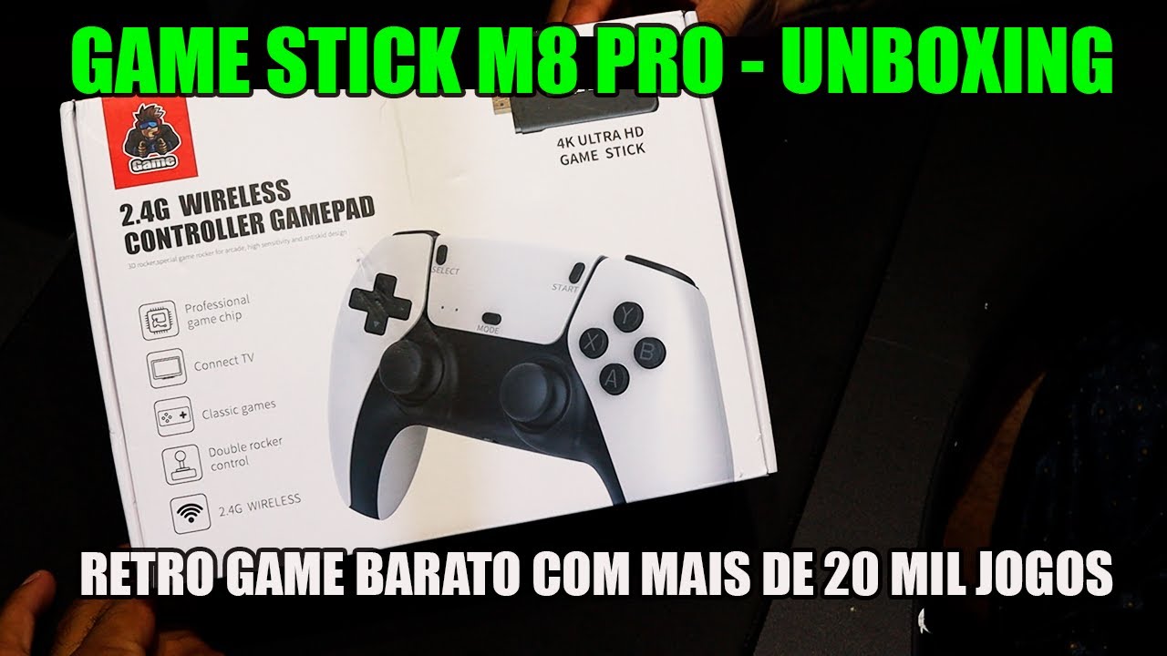 Game stick M8 PRO - Unboxing e primeiras impressões do retro gamer ...