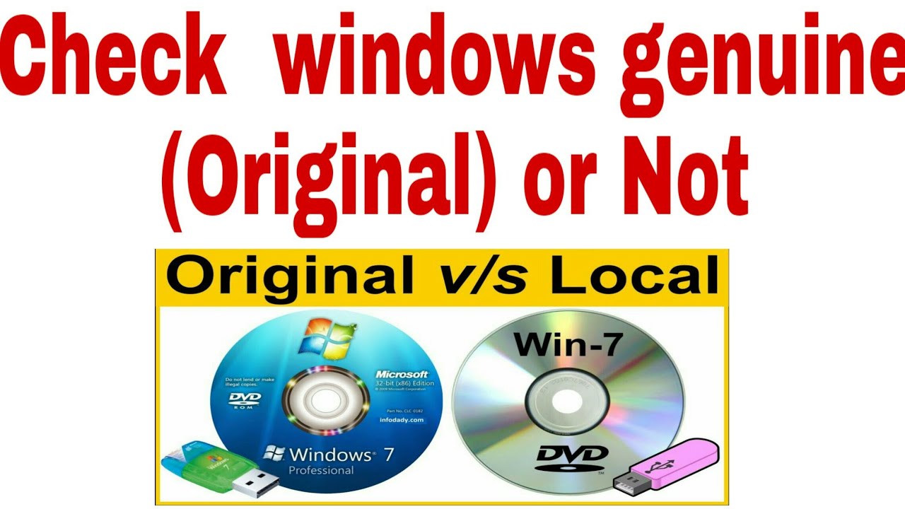 how to check windows genuine or not | how to check pirated windows ...