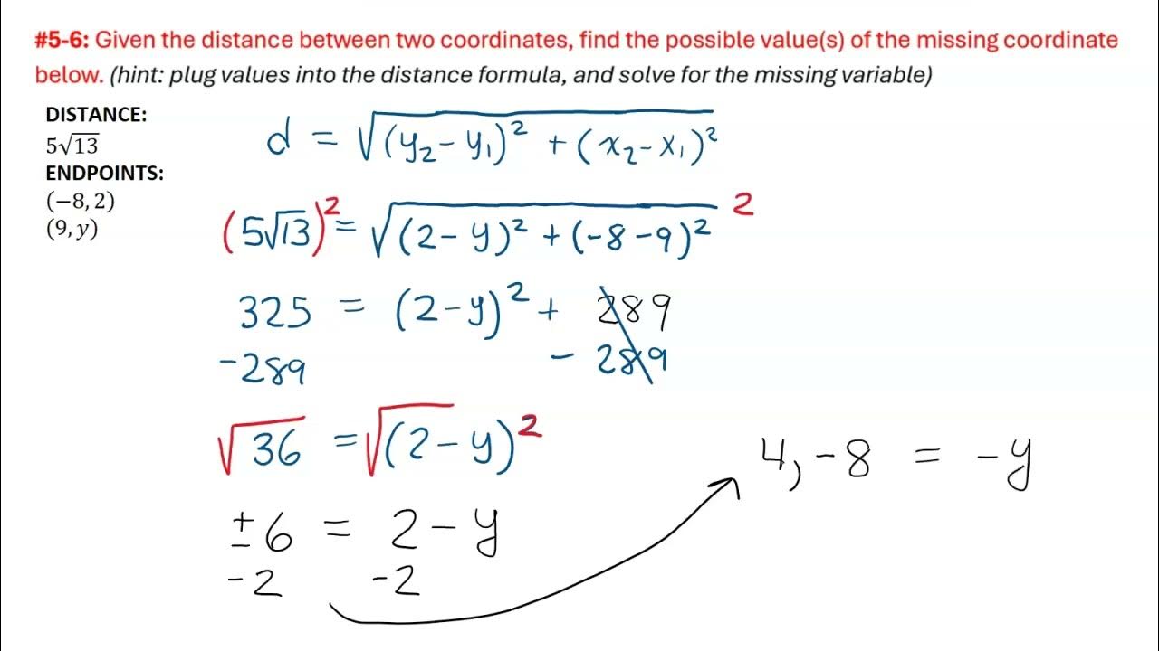 HELP VIDEO Finding Missing Coordinates - YouTube