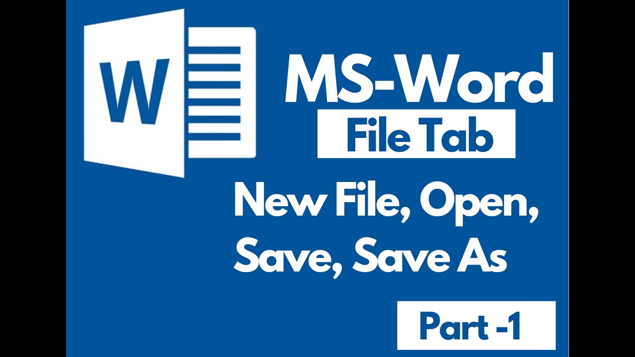How To Use File Tab In MS Word All Option Of File Menu Hindi Part How To Use File Tab In MS Word All Option Of File Menu Hindi Part