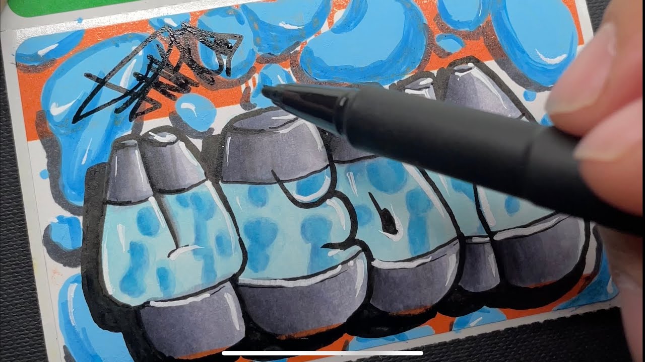 Lava Lamp Throwie Slapper: Step-by-Step Graffiti Art Timelapse Series ...