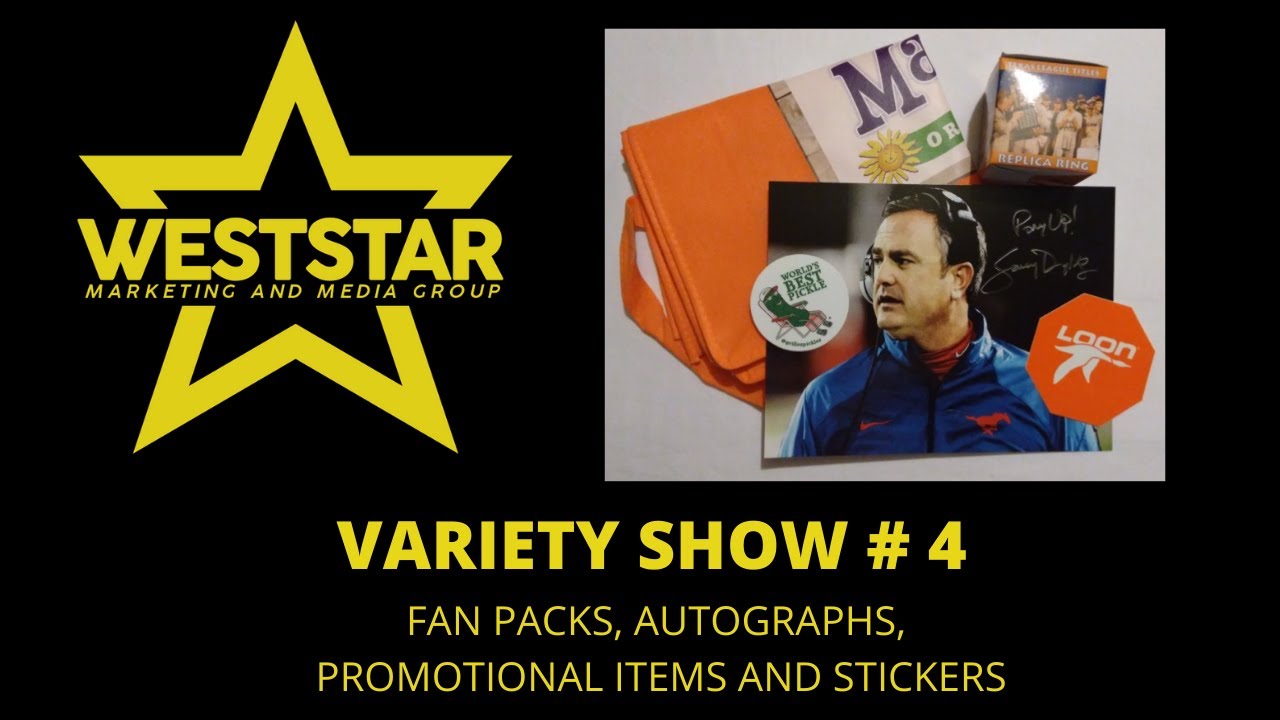 Variety Show Episode # 4 - Fan Packs, Free Stickers, Autographs & So ...