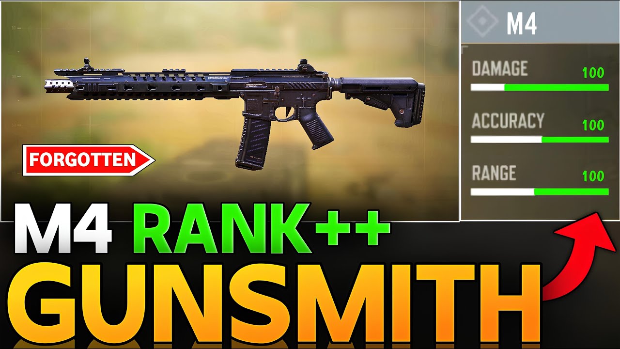 BEST GUNSMITH OF THE FORGOTTEN GUN M4 IN CALL OF DUTY MOBILE | M4 BEST ...