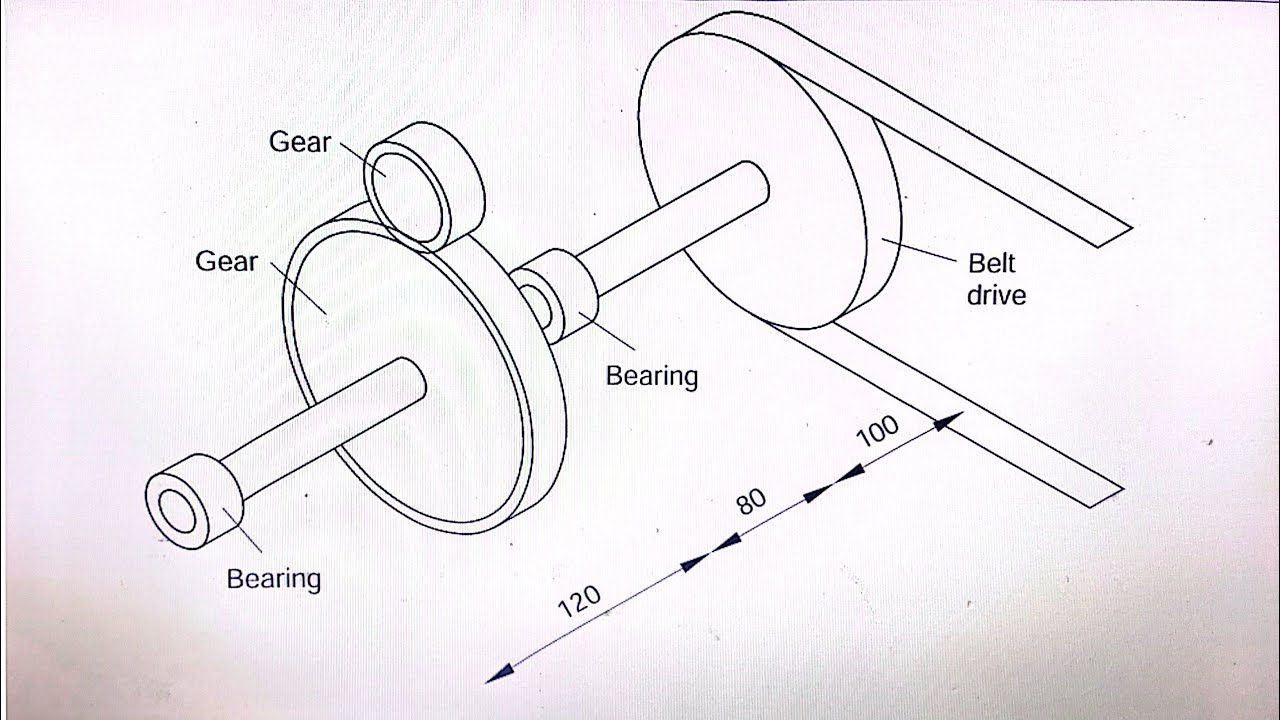 Problem 1 Part 2 | How to Solve a Shaft with Gears and Pulleys, Design ...