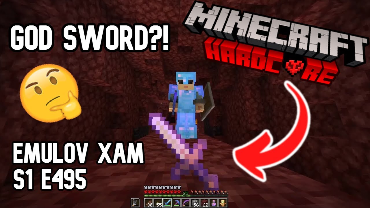 GOD SWORD?! Minecraft Hardcore Let's play S1 E495 - YouTube