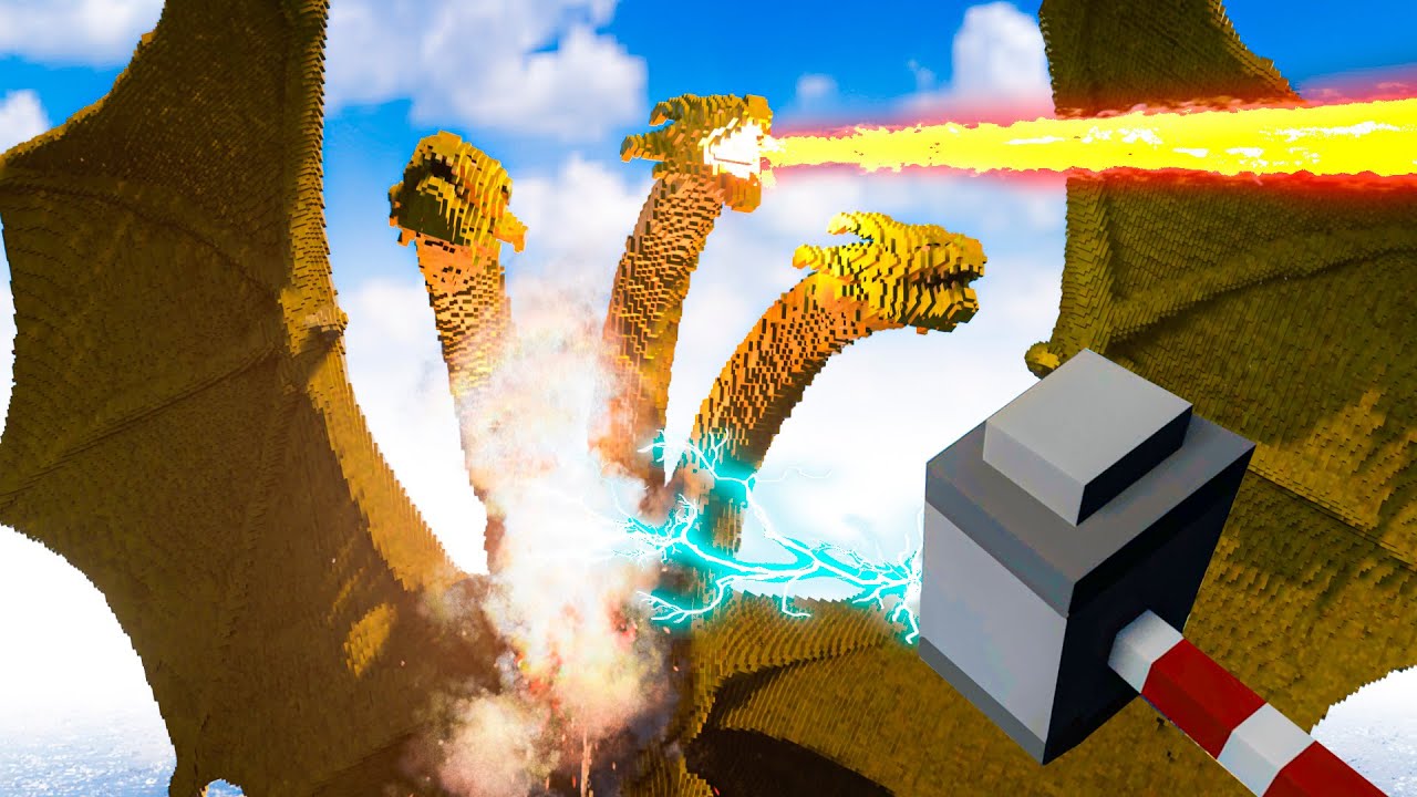 Giant monsters (Kaiju) vs Thor, Teardown Mods - YouTube