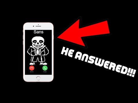 DON'T CALL SANS AT 3AM!!1! SCARY!!1!1 - YouTube