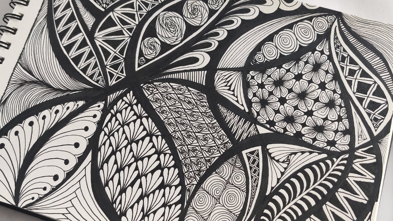Zentangle art || Zen-Doodle || Zentangle patterns || Zentangle patterns ...