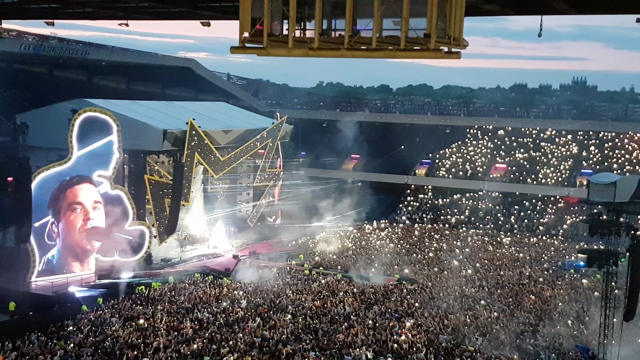 Angels - Robbie Williams - Murrayfield Stadium , Edinburgh - YouTube